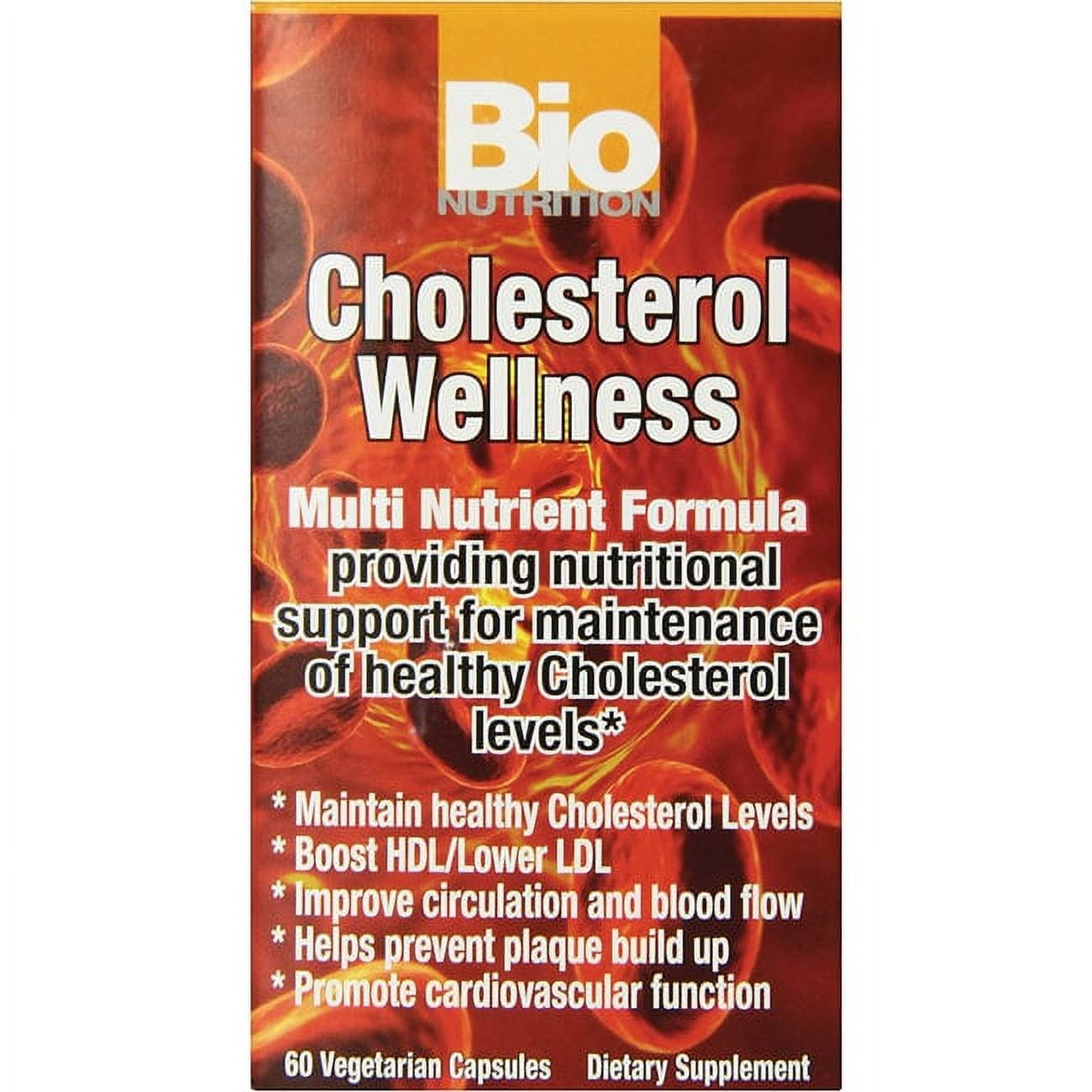 Bio Nutrition Cholesterol Wellness 60 Veg Caps - Walmart.com