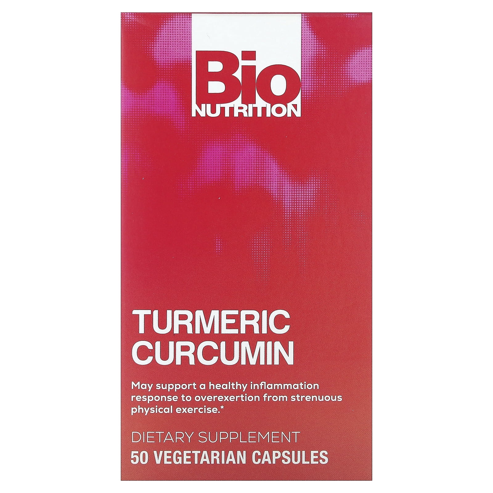 Bio Nutrition Curcumin From Turmeric 500 mg - 50 Vegetarian Capsules ...