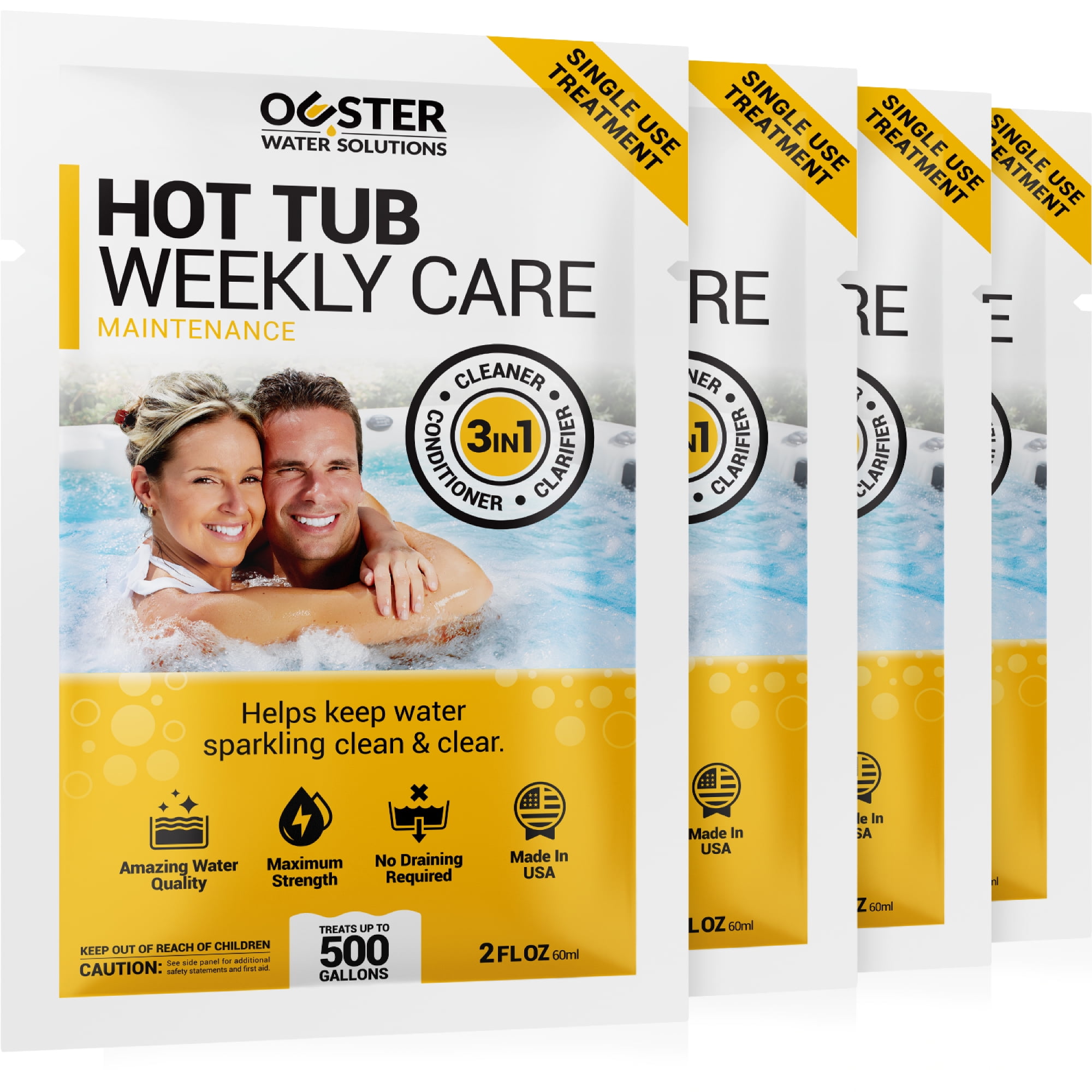 Bio Ouster 3in1 Hot Tub Cleaner, Conditioner, Clarifier - Spa Chemicals ...