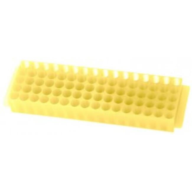 Bio Plas 0066 80 Wells Microcentrifuge Tube Rack, Yellow - Walmart.com