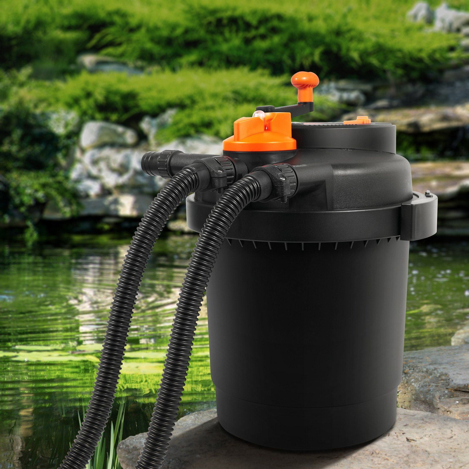 Bio Pressure Pond Filter with 13W UV-C Light, 1580 GPH, for Pools up to ...