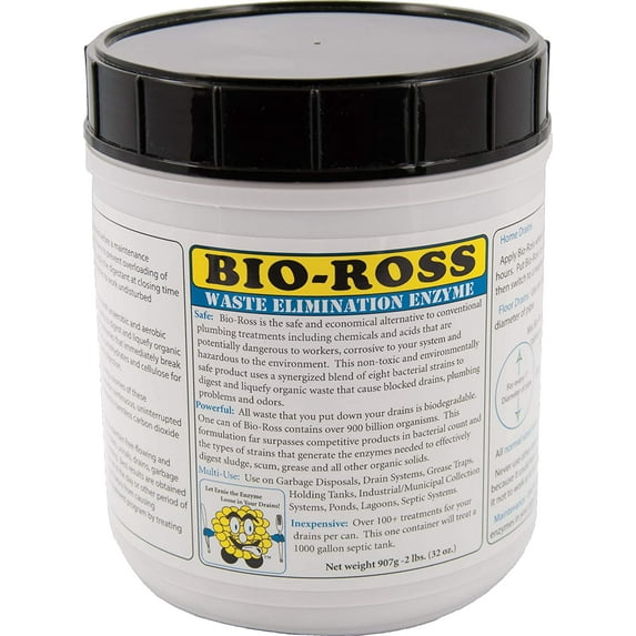 Bio-Ross Drain & Septic Drain Cleaner By Bio Ross Elimination Enzyme ...