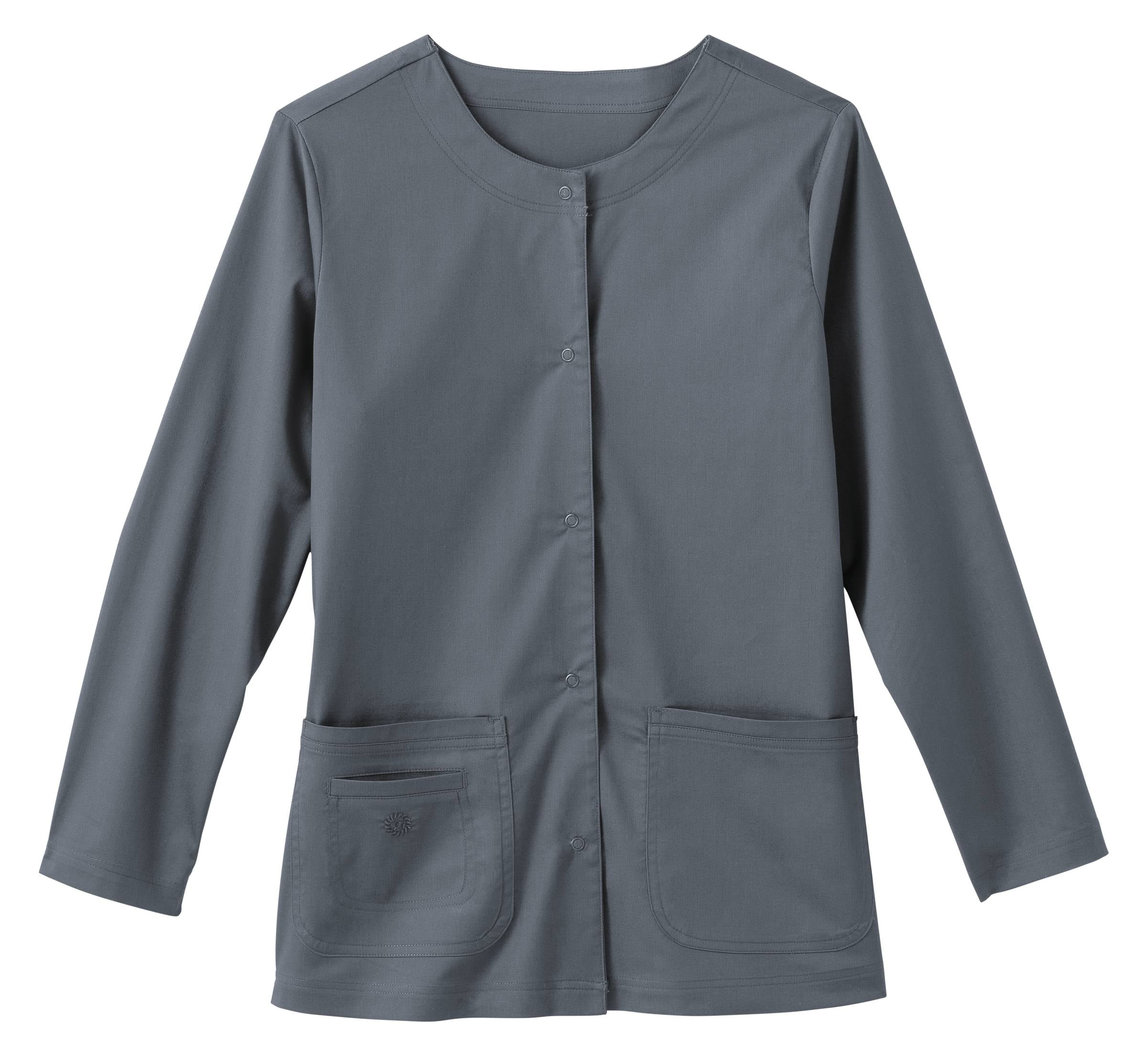 Bio Stretch Ladies Warm-up Jacket Snap Closure - Walmart.com