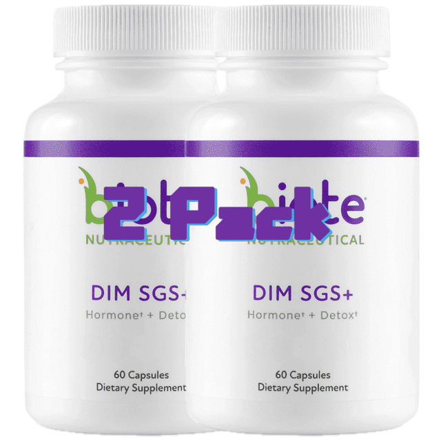 Bio+Te DIM SGS+_Horm_one_Detox 2_bottles (120 caps) - Walmart.com