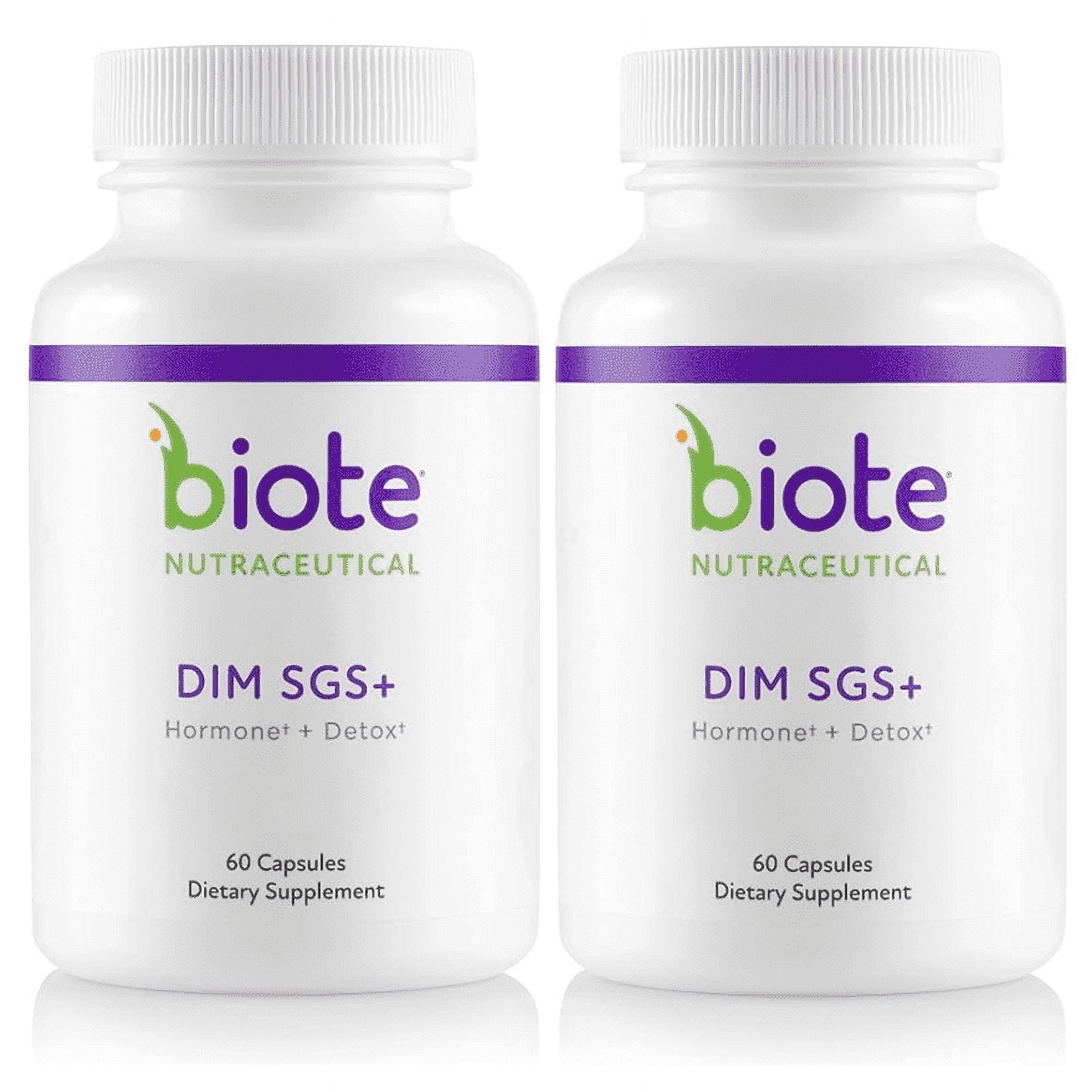 Bio+Te DIM SGS+ Hormone Detox 2 bottles (60 Capsules) - Walmart.com