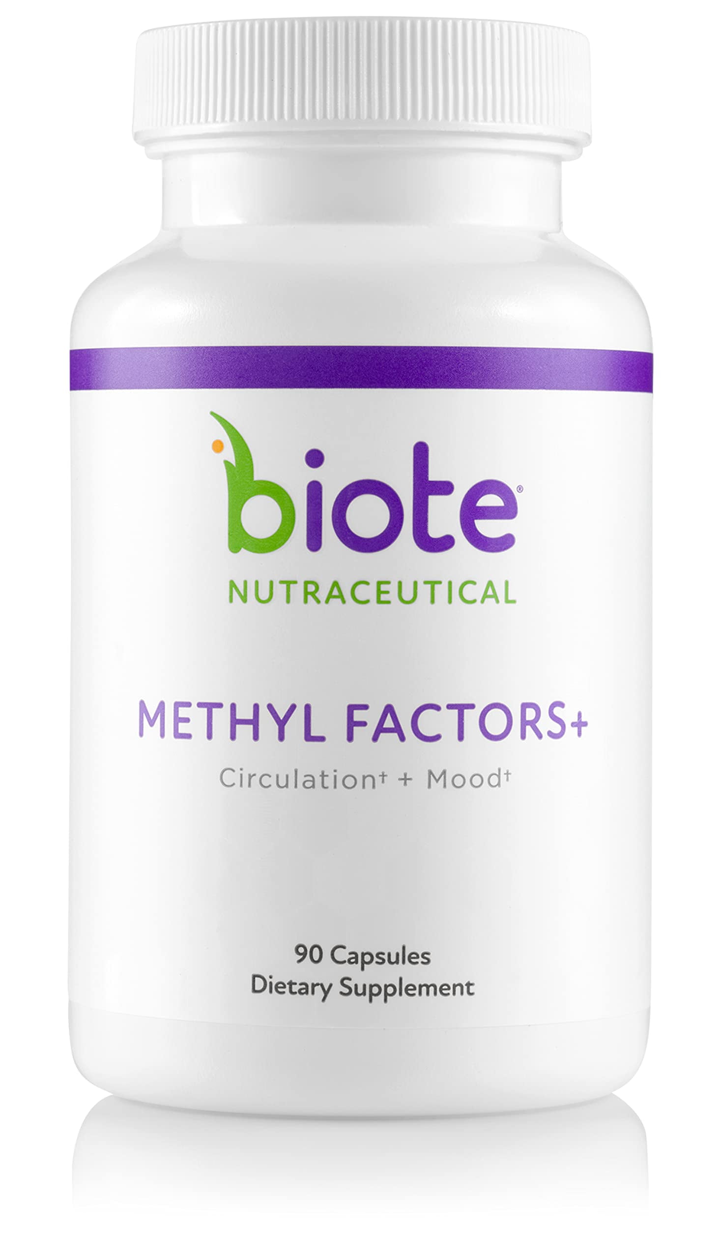 Bio+Te - Methyl Factors+ - Circulation + Mood (90 Capsules) (1 Pack ...