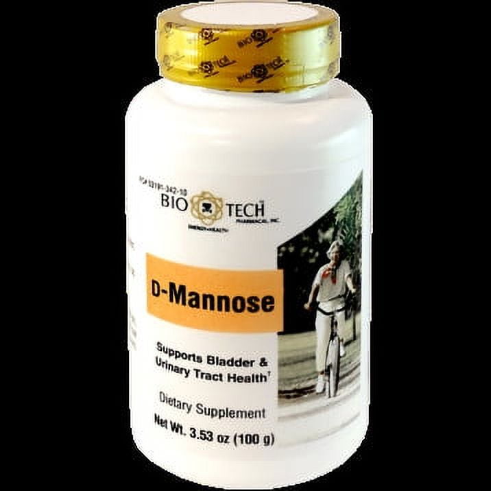 Bio-Tech Pharmacal Pure D-Mannose Powder, 100g for Urinary Tract Health ...