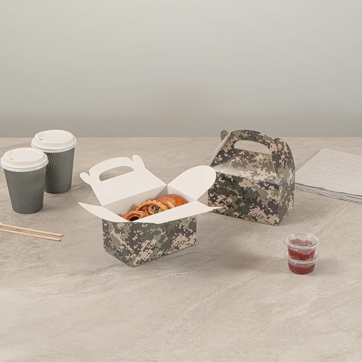 Bio Tek 6 x 3.5 x 3.5 Inch Gable Boxes For Party Favors, 100 Attractive ...