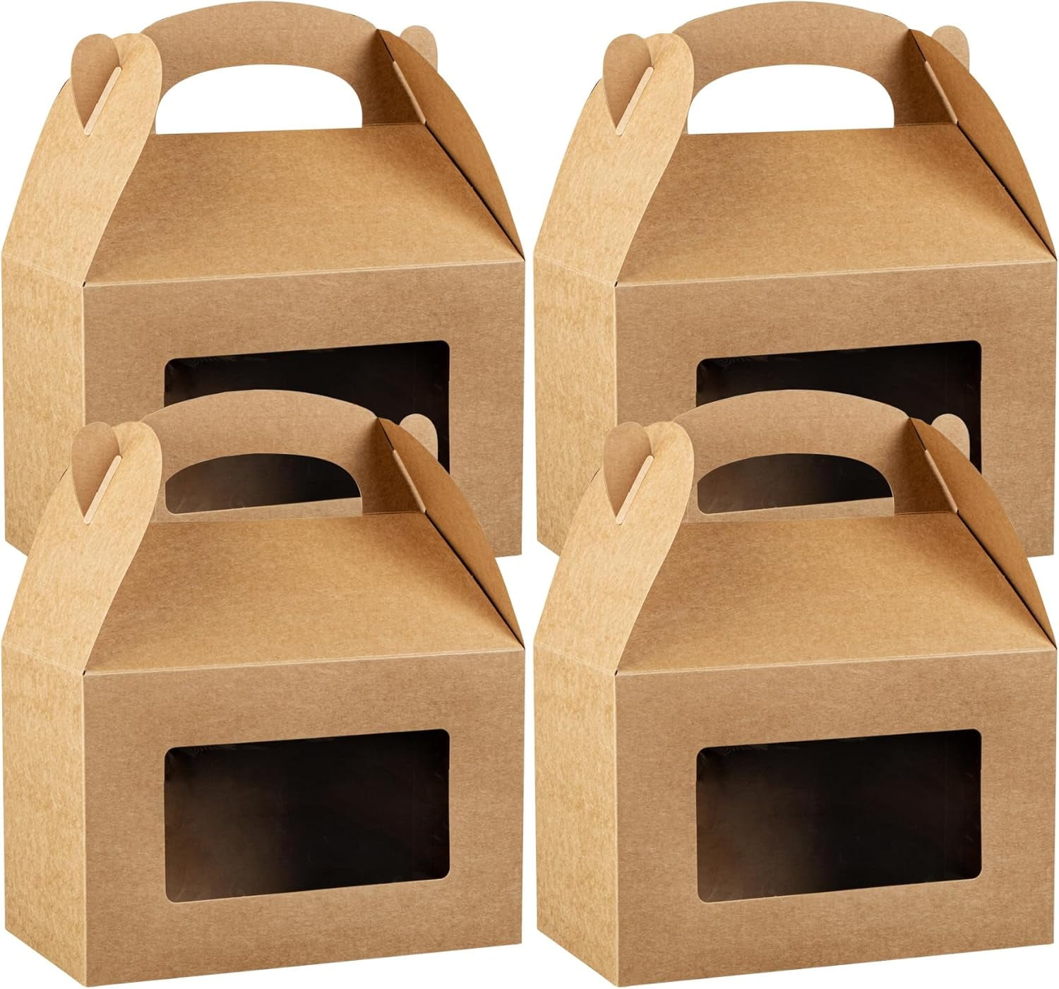 Bio Tek 8.5 x 4.8 x 5.5 Inch Gable Boxes For Party Favors, 100 ...