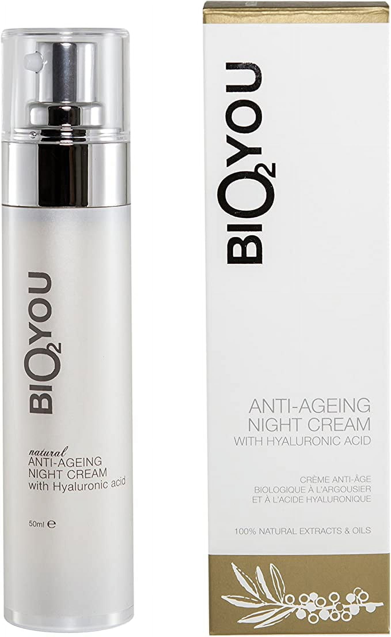 Bio2You, Natural Anti-Ageing Night Cream, Increases Skin Elasticity and ...