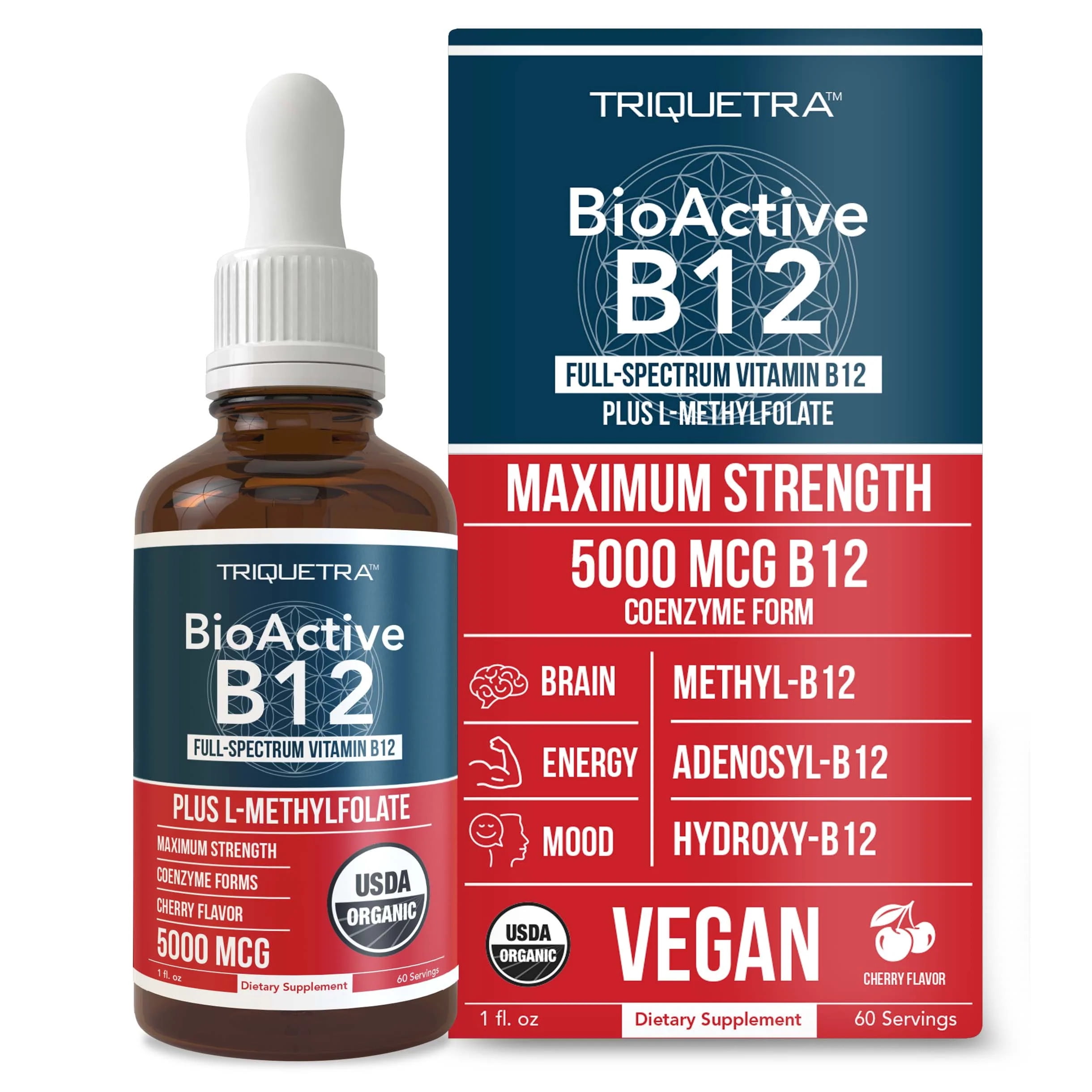 BioActive B12 Liquid: Full-Spectrum Vitamin B12 with L-Methylfolate ...