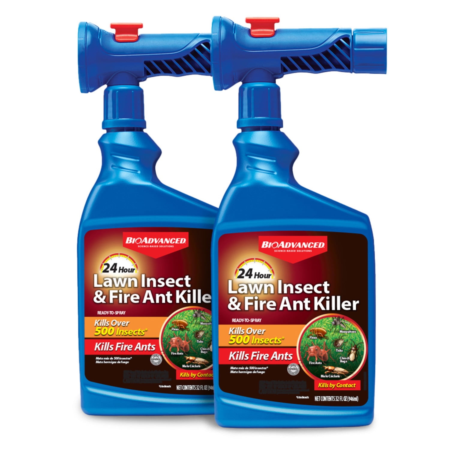 BioAdvanced 24 Hour Lawn Insect & Fire Ant Killer, Ready-to-Spray, 32 ...