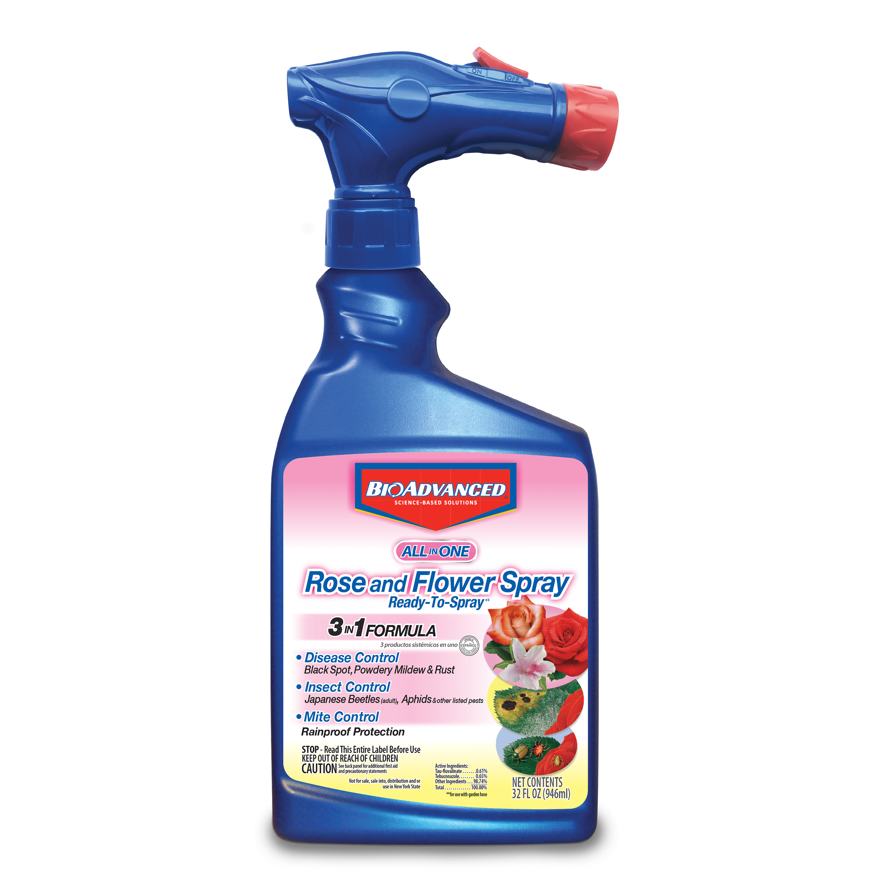 BioAdvanced All in One Rose & Flower Spray, Ready-to-Spray, 32 oz ...