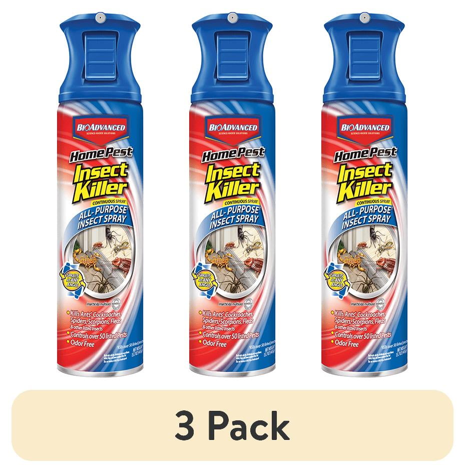 (3 pack) BioAdvanced Home Pest Insect Killer, Continuous Spray, 15 Oz ...