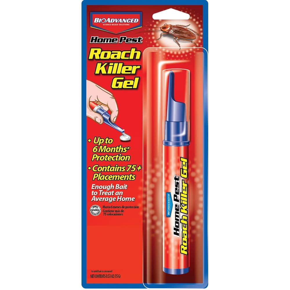 BioAdvanced Home Pest Roach Killer Gel, Indoor & Outdoor Use, 15g ...