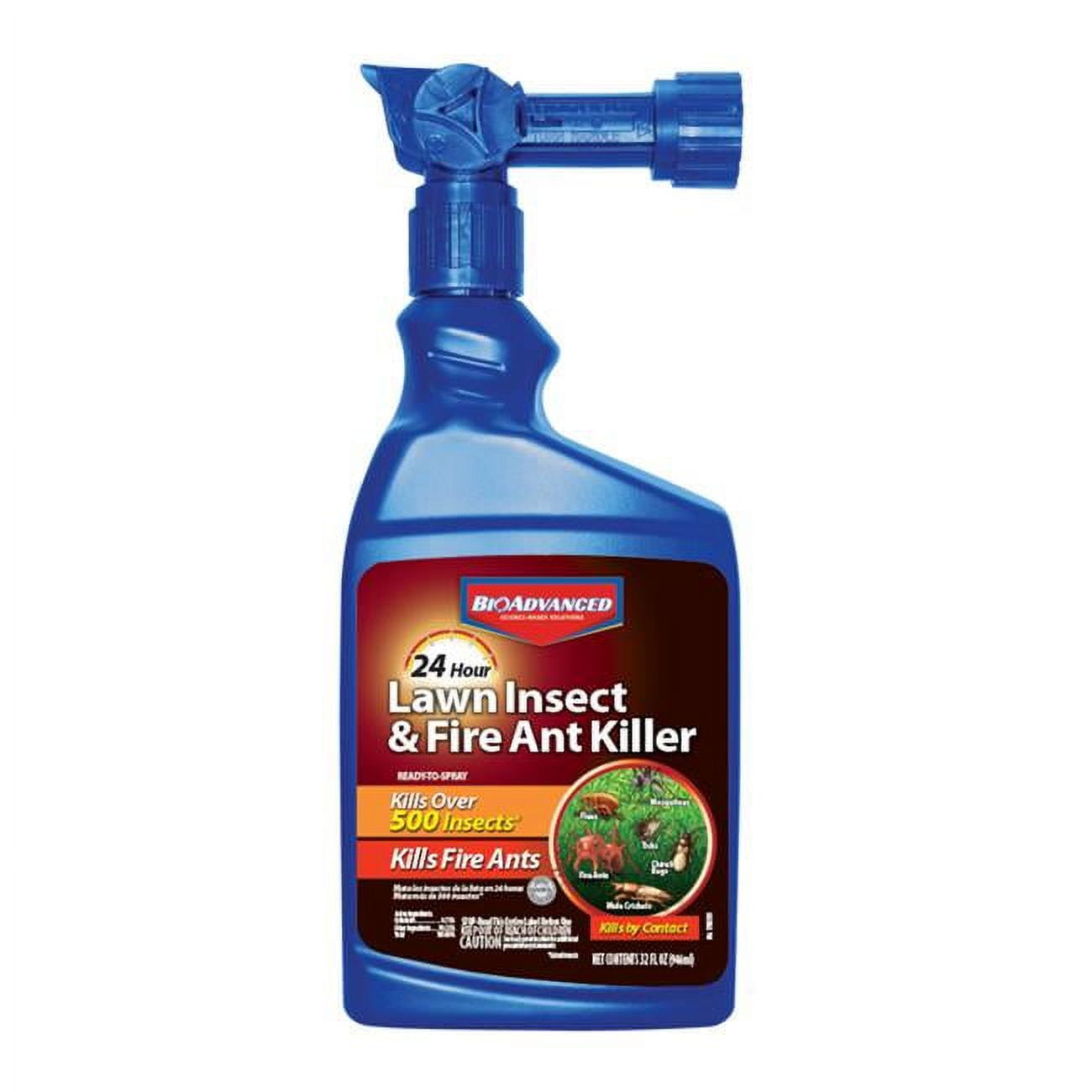 BioAdvanced Lawn Insect & Fire Ant Killer, Liquid Concentrate Spray, 32 ...