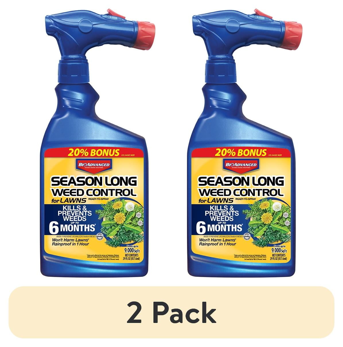 (2 pack) BioAdvanced Season Long Weed Control for Lawns, Ready-to-Spray ...
