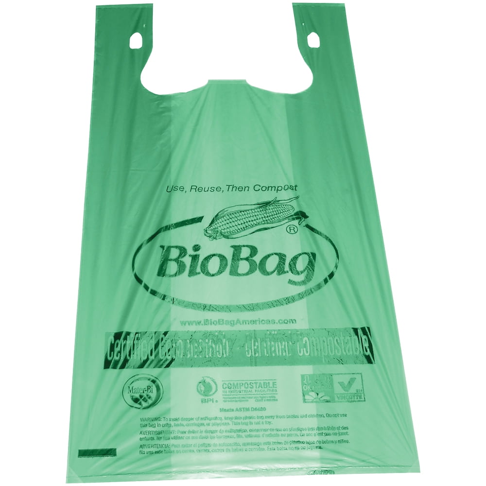 BioBag Certified Shopping Bags, Large, 500 Ct - Walmart.com