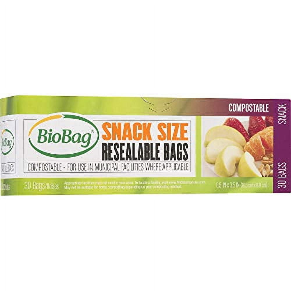 BioBag Resealable Compostable Snack Bags, 360 Count - Walmart.com