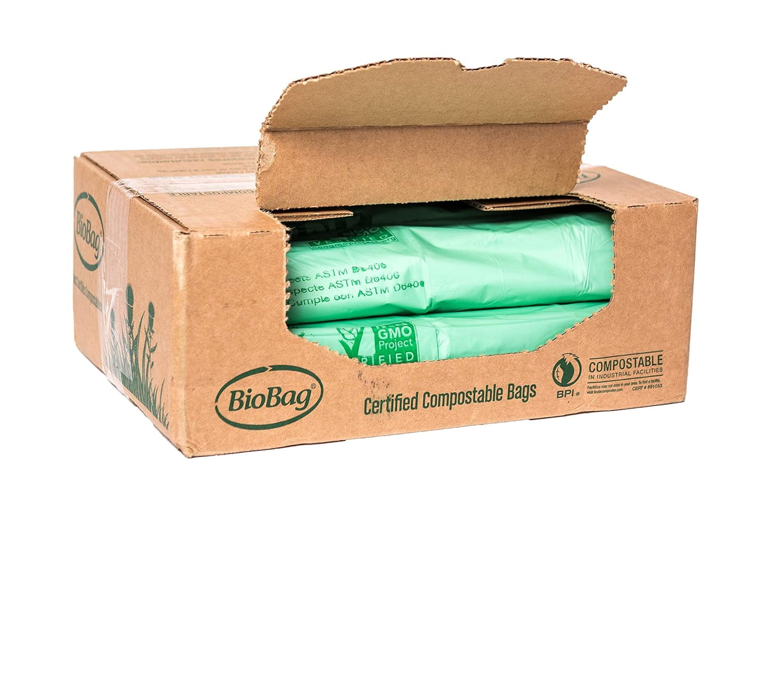 BioBag (USA) The Original Compostable Bag, 23 Gallon, 120 Count, 100% ...