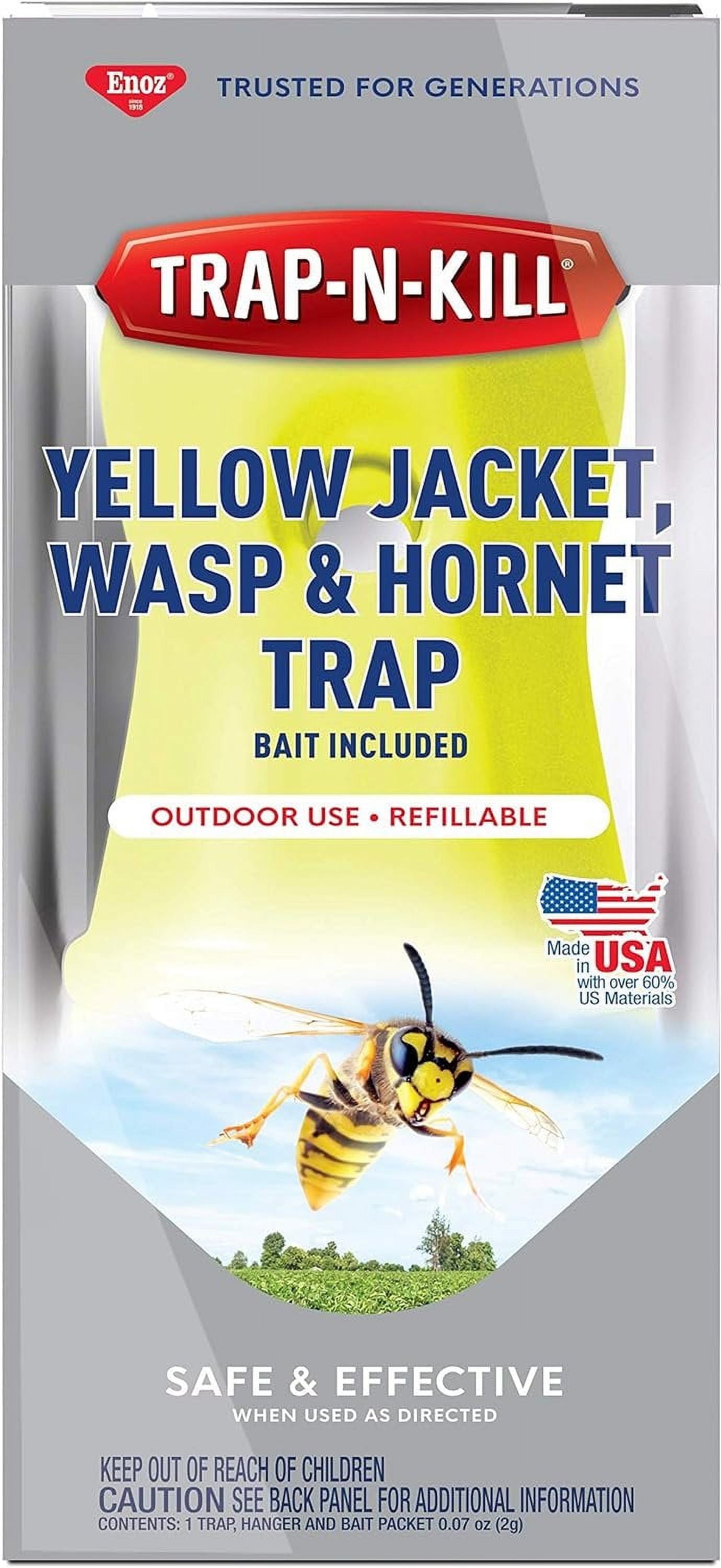 BioCare Reusable Outdoor Yellow Jacket and Wasp Trap with Bait ...