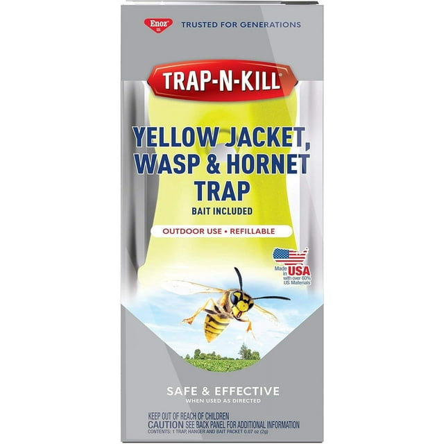 BioCare Reusable Outdoor Yellow Jacket and Wasp Trap with Bait ...