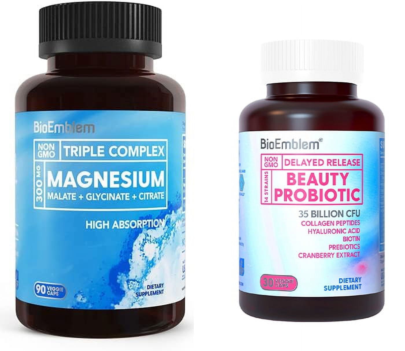 BioEmblem Magnesium Glycinate, Malate, Citrate Complex and Beauty ...