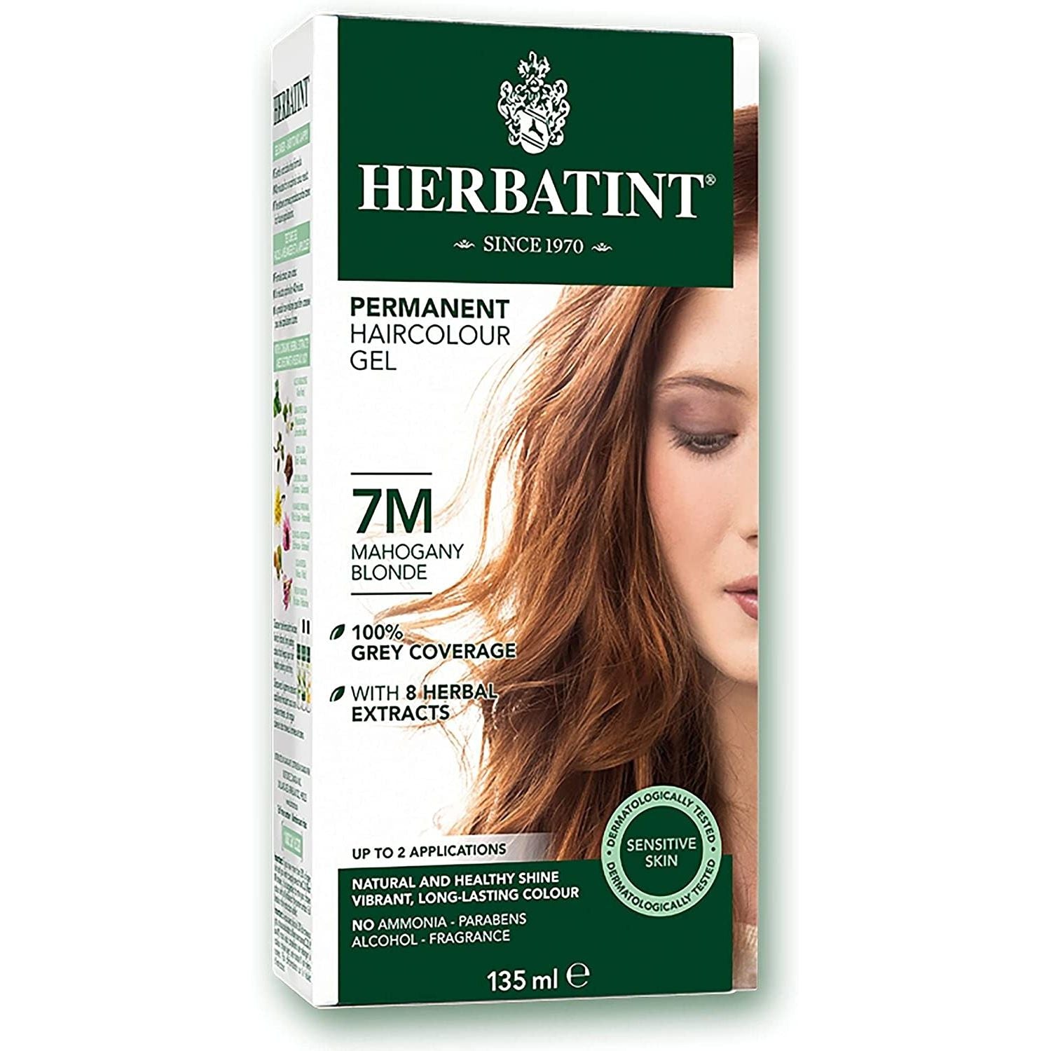 BioForce - HERBATINT- PERMANENT HAIR COLOUR, M7 MAHOGANY BLONDE, 135 ML ...