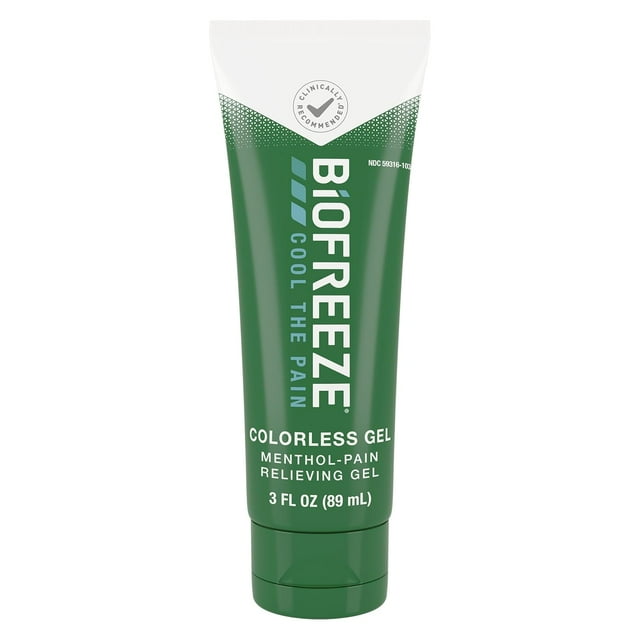 BioFreeze Menthol Pain Relief Colorless Gel, 3 fl oz - Walmart.com