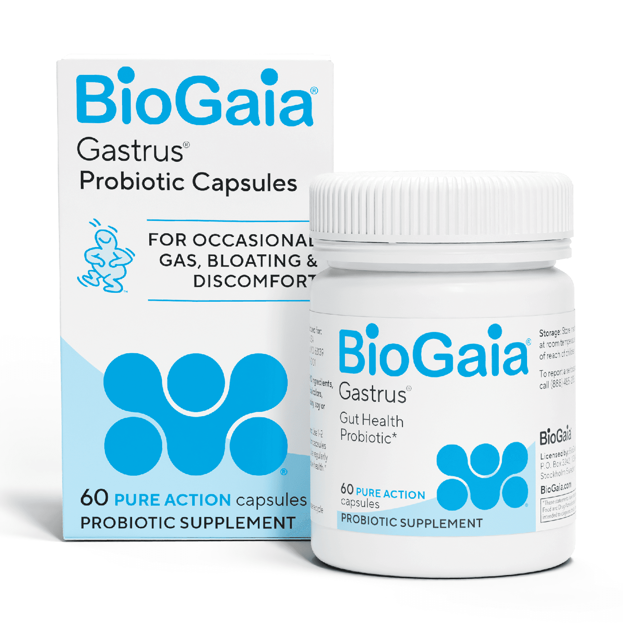 BioGaia Gastrus Gut Health | Probiotic Capsules | Eases Abdominal ...