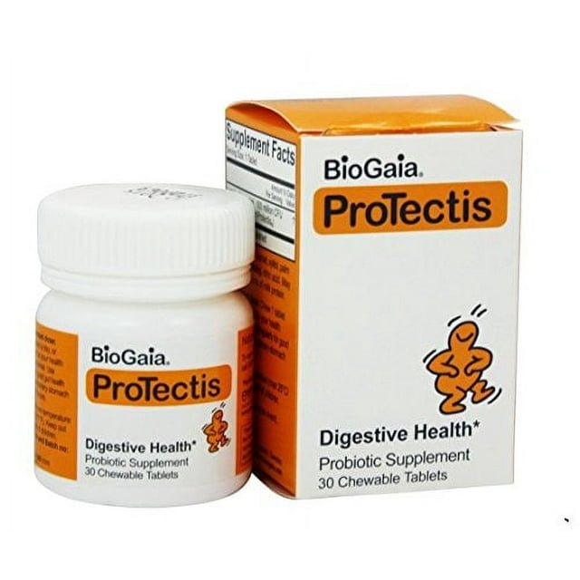 BioGaia Probiotic Digestive Support Chewable Tablets, 30 Count Box ...