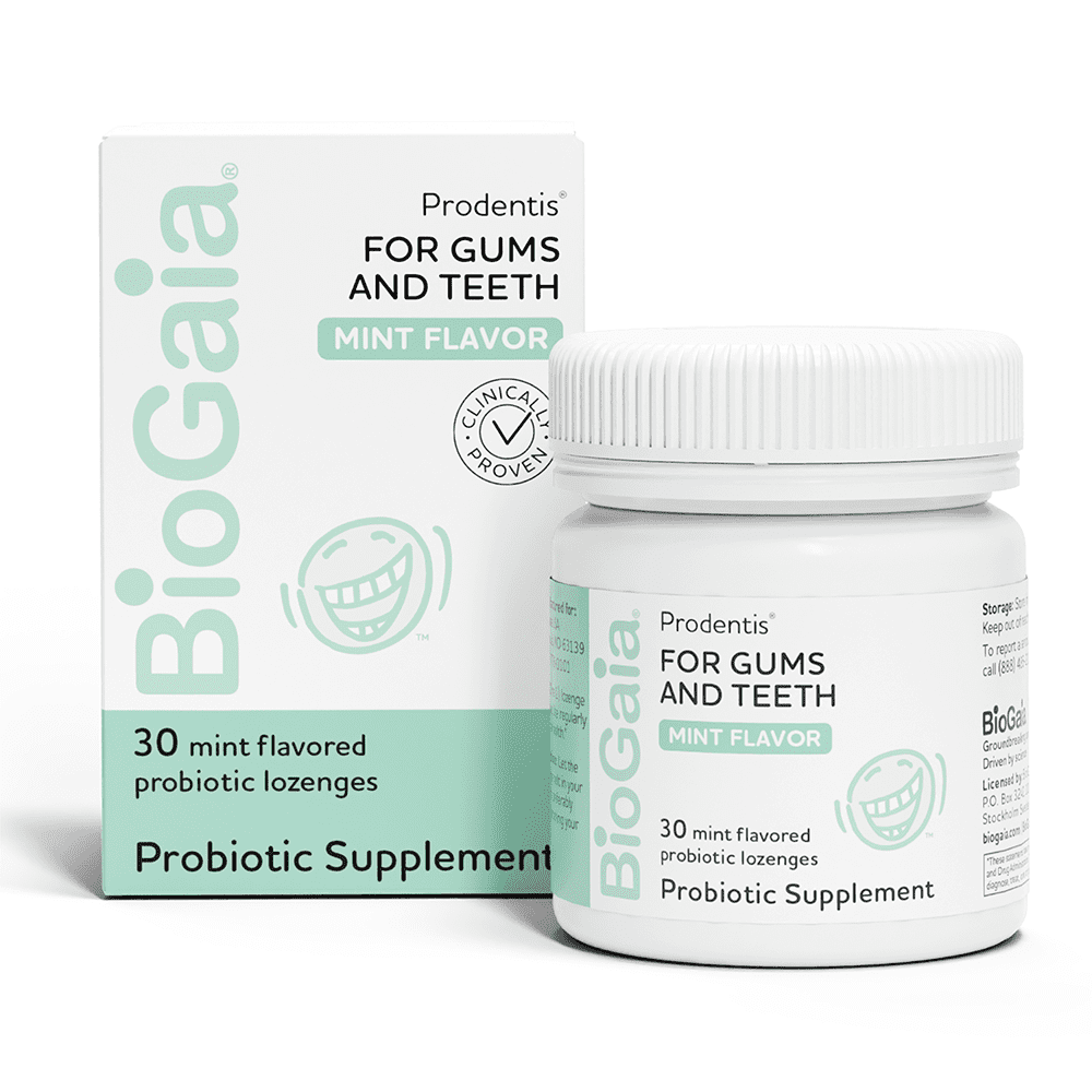 BioGaia Prodentis Dental Probiotics | Oral & Gut Health | Mint Lozenges ...