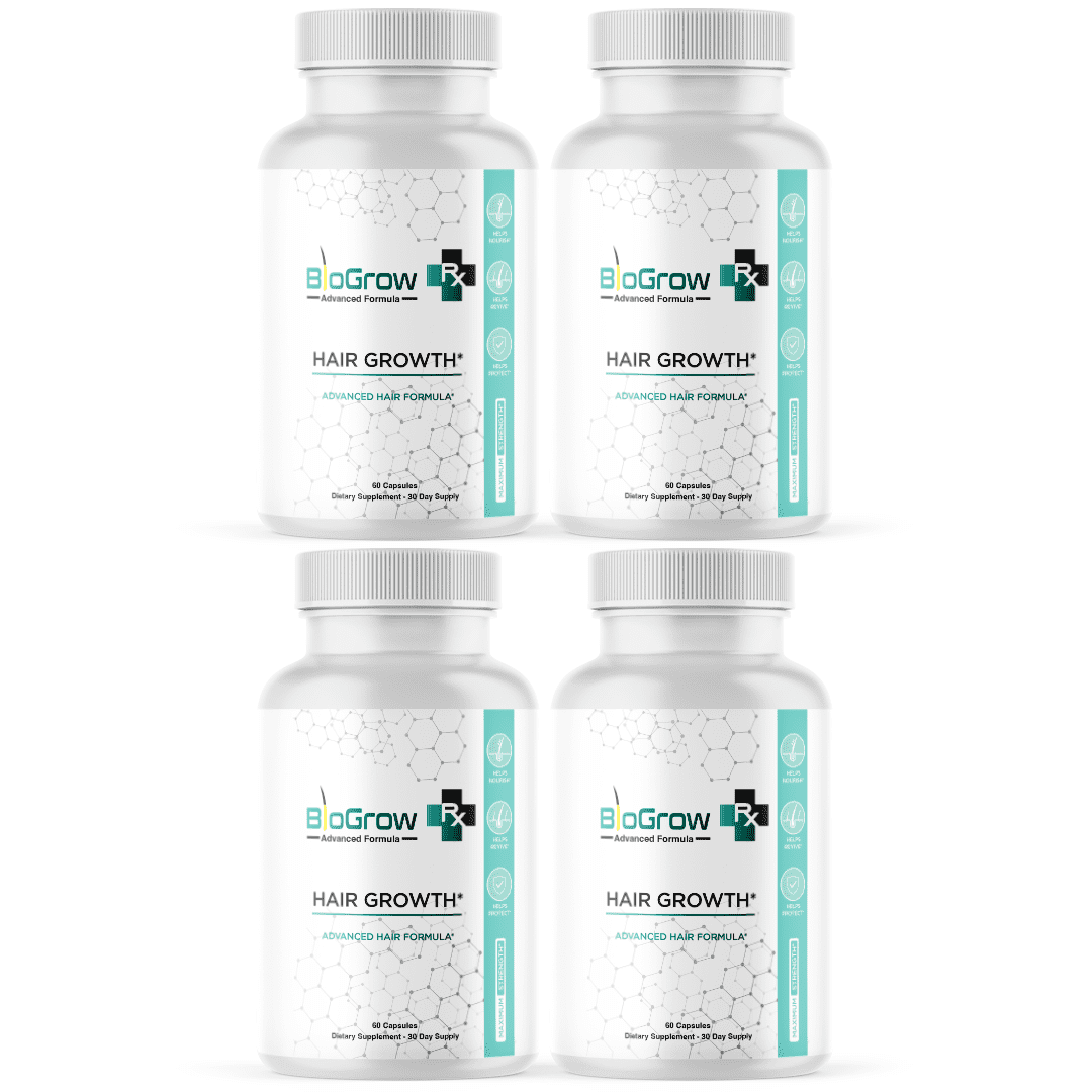 BioGrow Advanced Formula Hair Growth Advanced Formula 60 Capsules - 4 ...