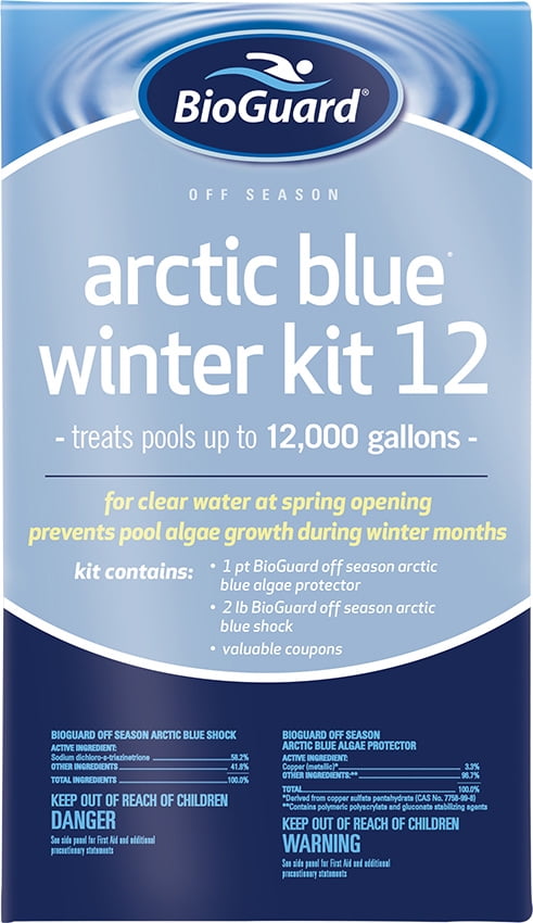 BioGuard Arctic Blue Winter Kit 12: Pool Water Winterizing, Algaecide ...