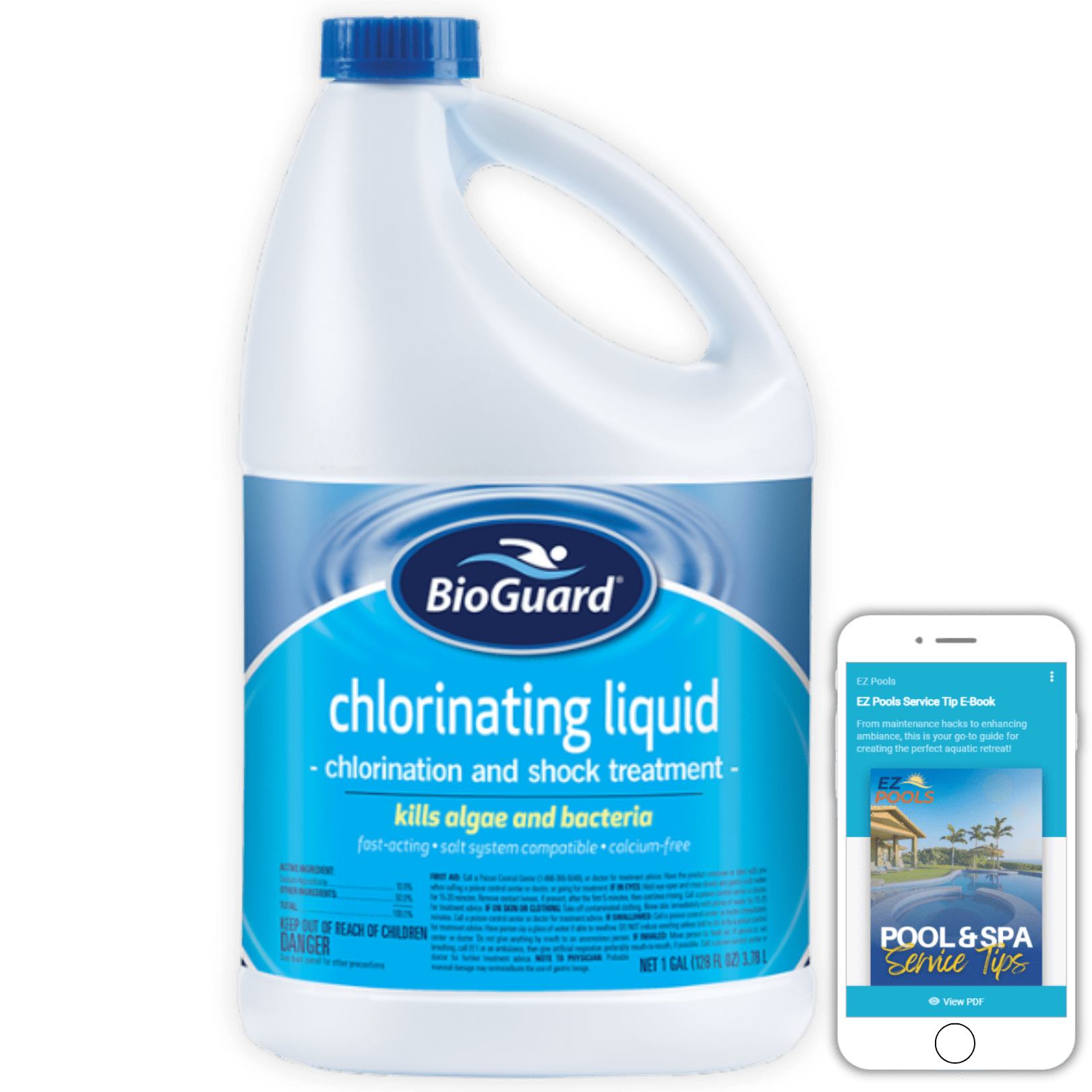 BioGuard Commercial Grade Chlorine Pool Chemicals, 1 Gal - Walmart.com