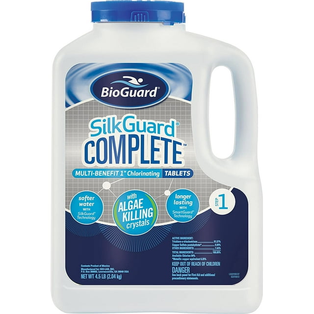 BioGuard SilkGuard Complete 1 Chlorinating Tablets, 4.5 lb, Chlorine ...