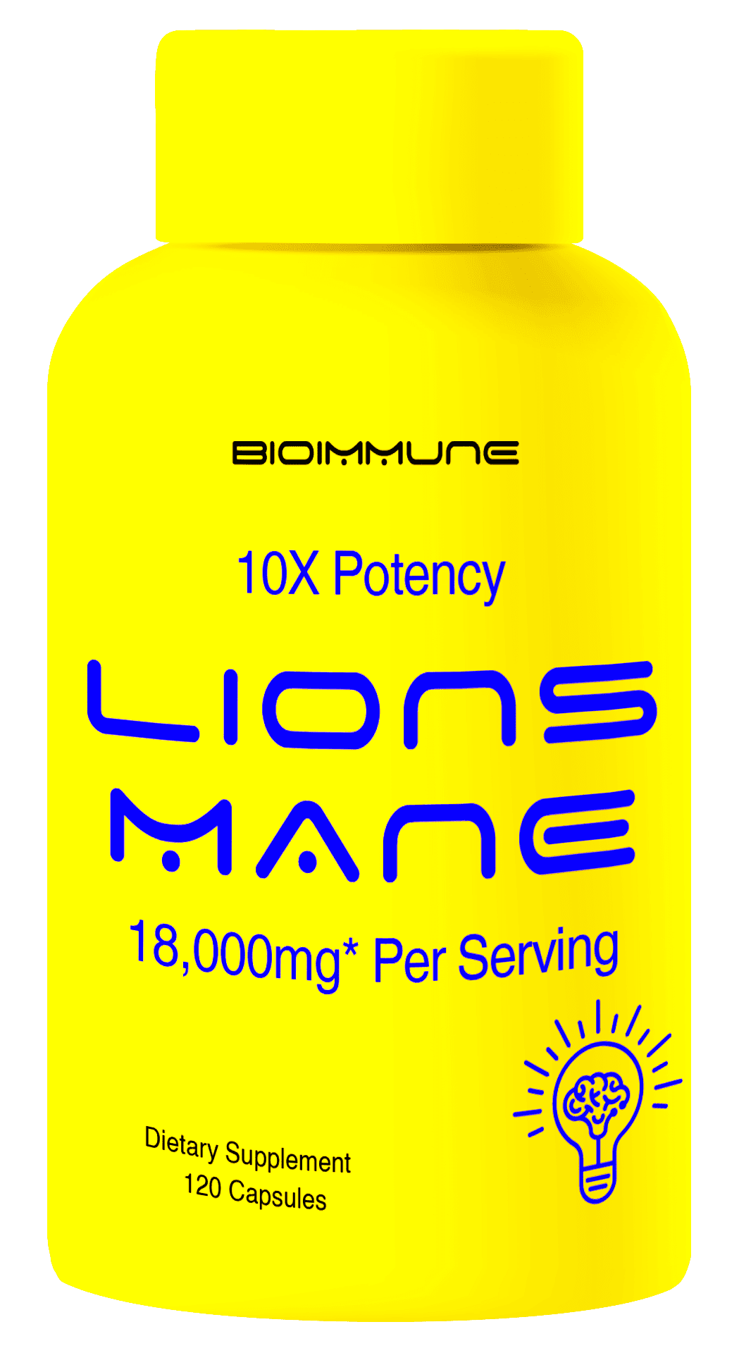 BioImmune Organic Lions Mane Supplement, 120 Capsules, 10:1 Extract ...