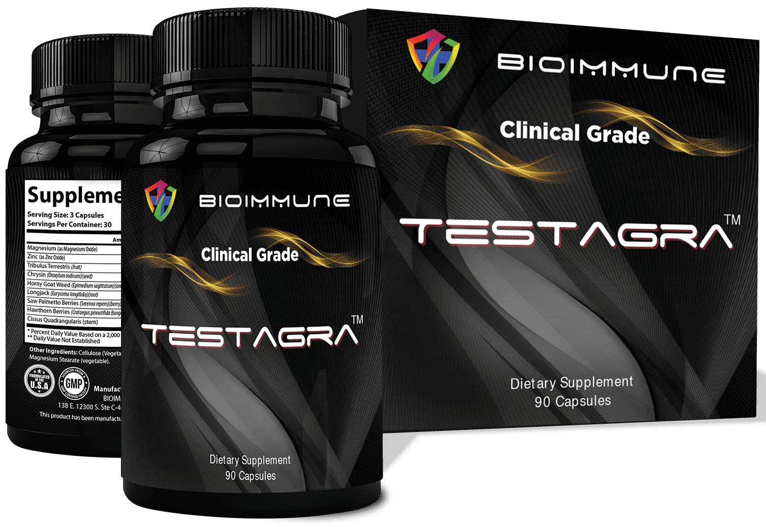 BioImmune Testagra Testosterone Booster for Men 10X Concentrated ...