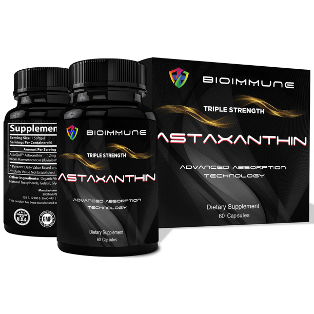 BioImmune Triple Strength AstaQuil™ Astaxanthin 12mg Enhanced ...
