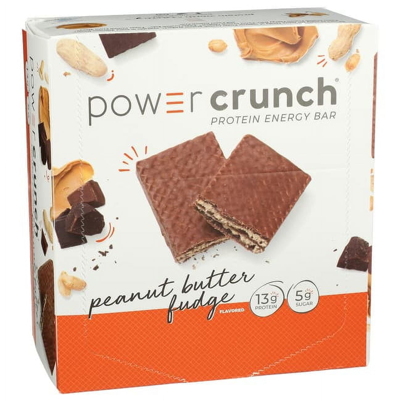 BNRG Power Crunch High Protein Energy Bar - Peanut Butter Fudge Flavor ...