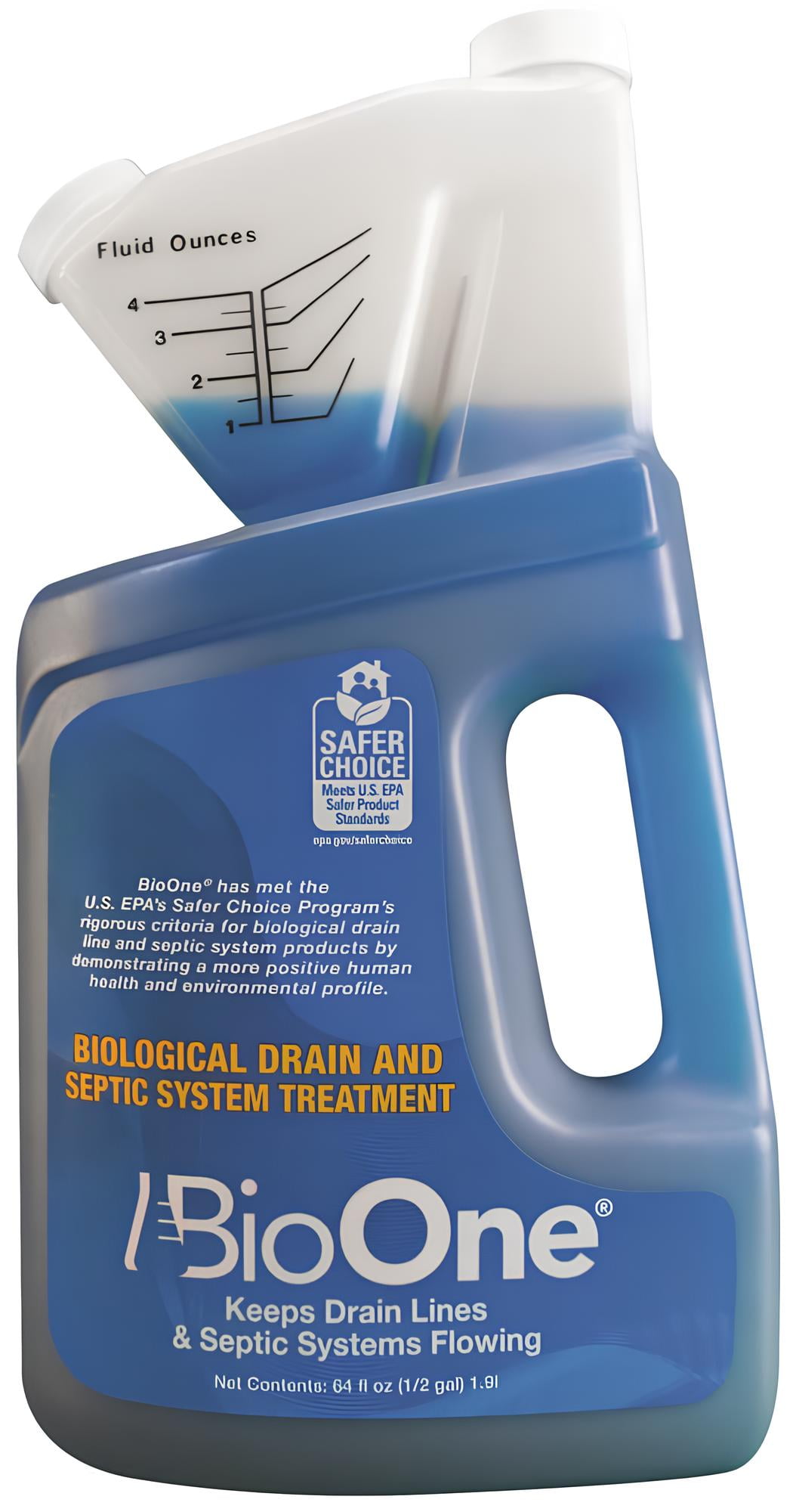 BioOne B164 64 oz. Grease Clearing, Deodorizer Solution, Natural Liquid ...