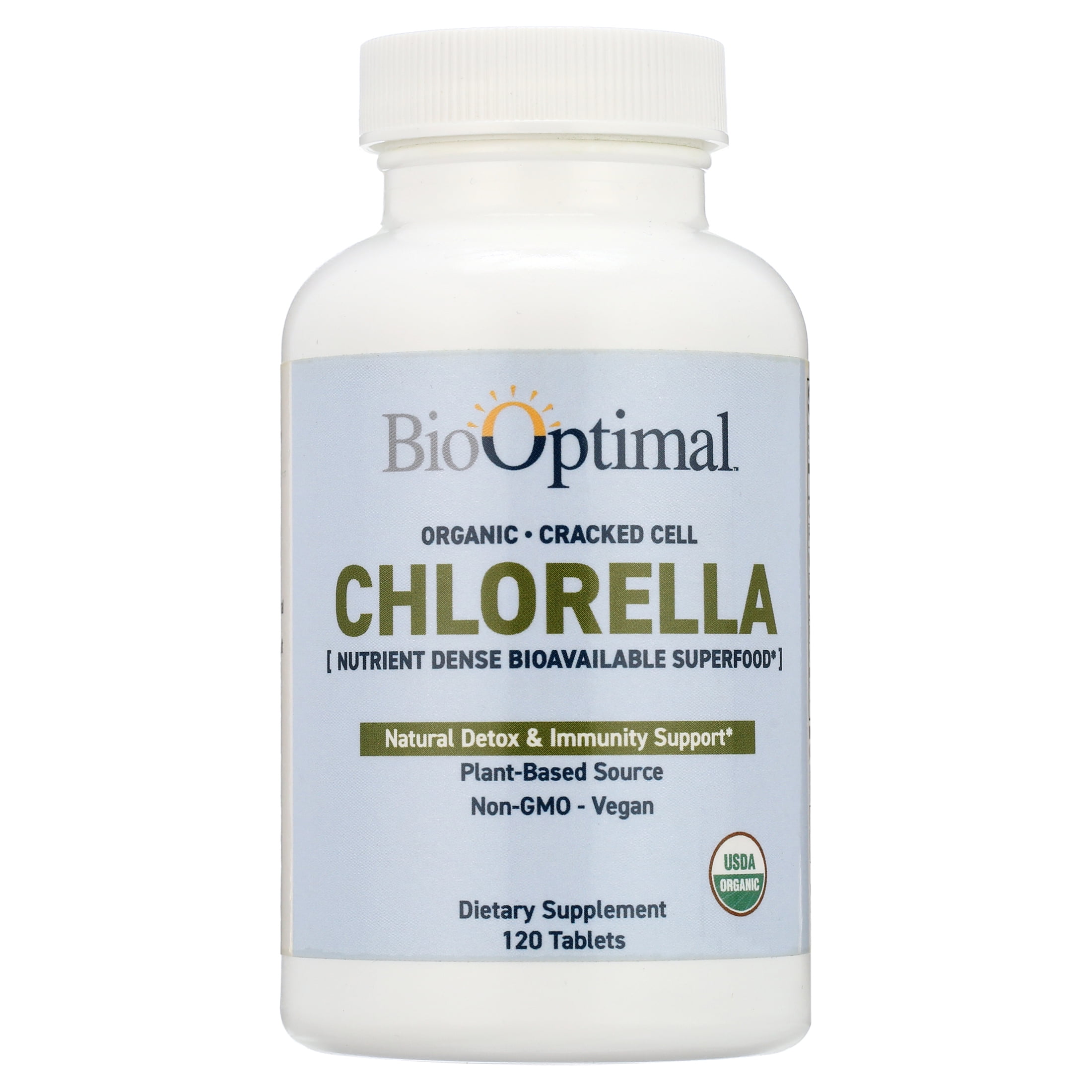 BioOptimal Organic Chlorella Tablets, Non-GMO, No Additives or Fillers ...