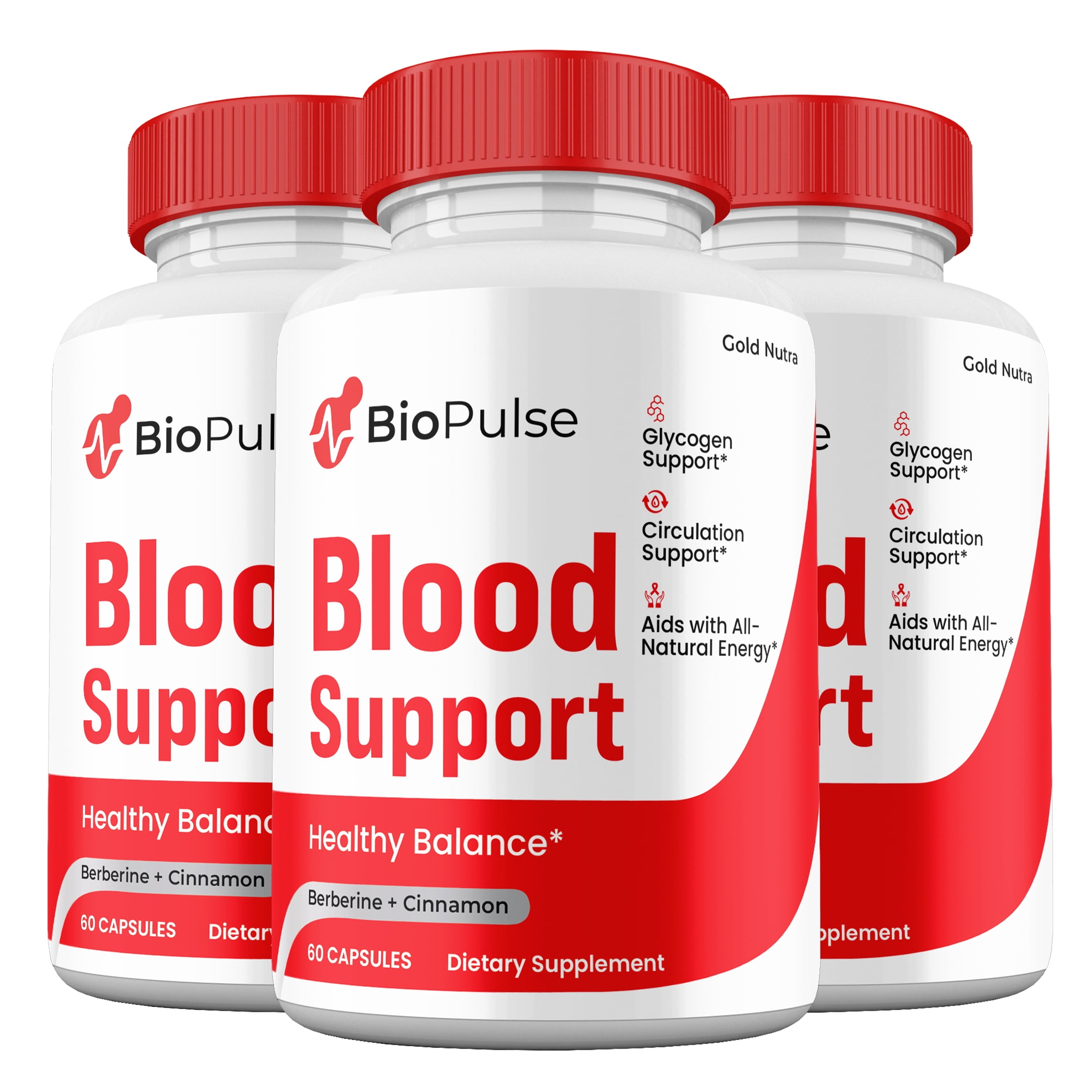 BioPulse Blood Support Capsules, Natural Supplement, Bio Pulse Blood Sugar Pills Maximum ...