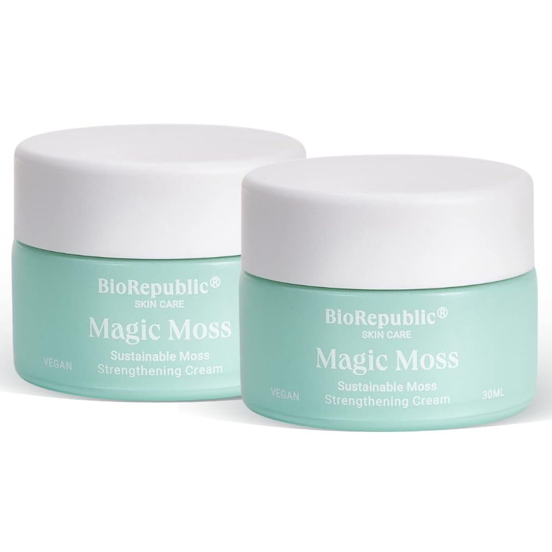 BioRepublic SkinCare Firming Facelift Magic Moss Cream with B5, Hyaluronic Acid 1% ...