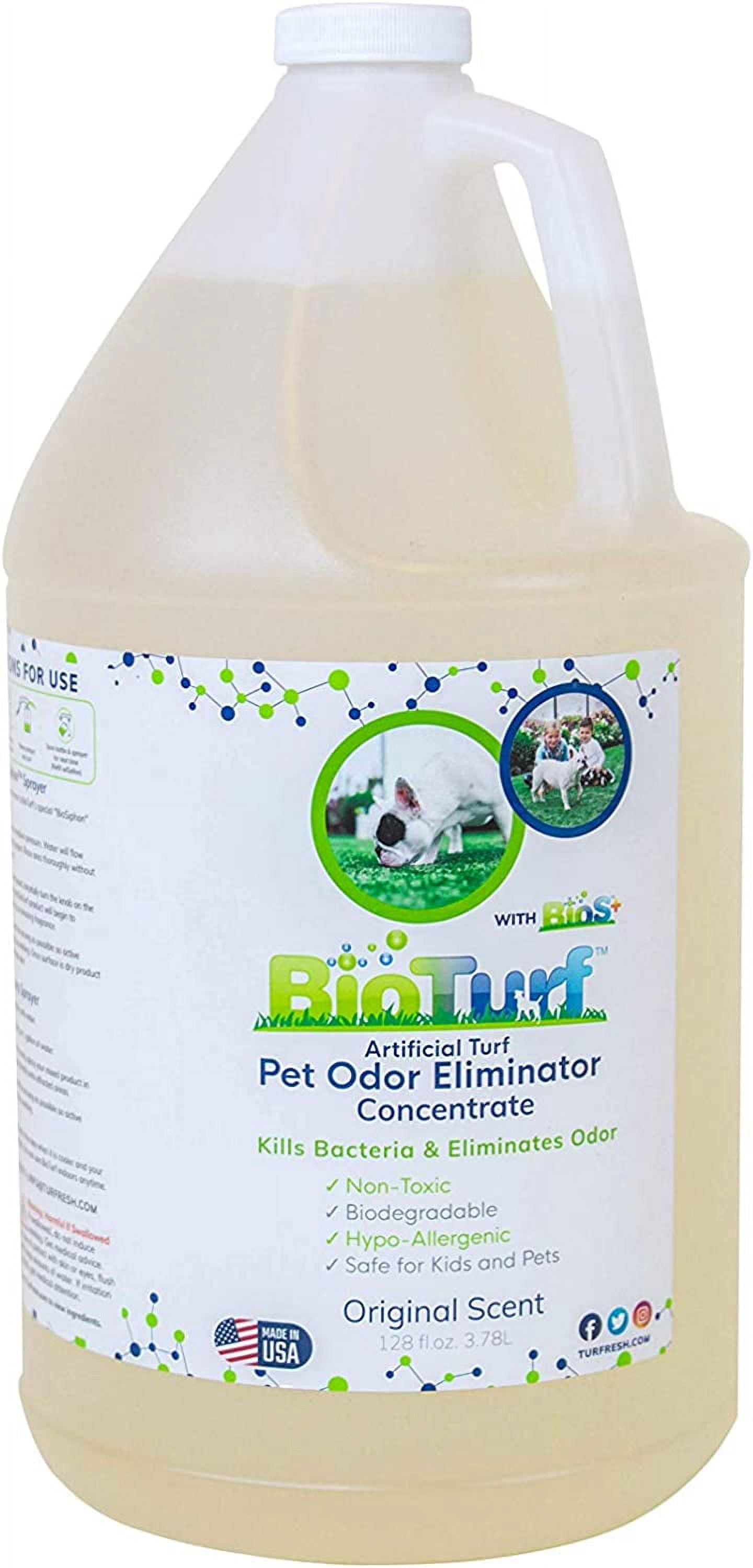 BioS+ Artificial Turf Pet Odor Eliminator - Organic, Non-Toxic, Enzyme ...