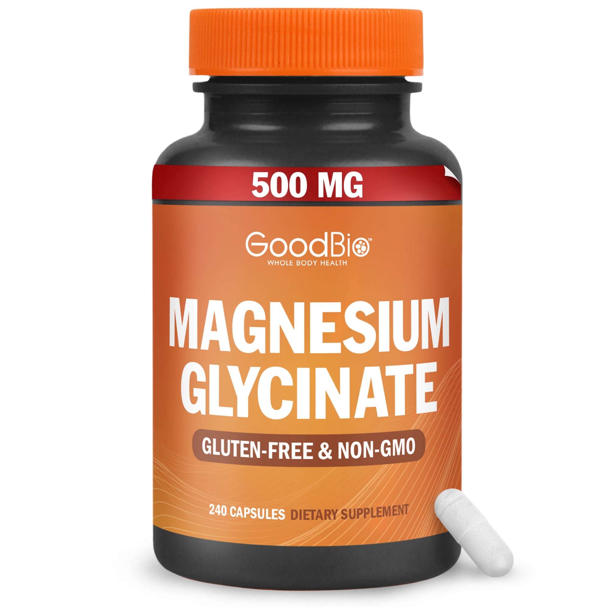 BioSchwartz 500mg Pure Magnesium Glycinate for Nerves, Muscles, Heart ...