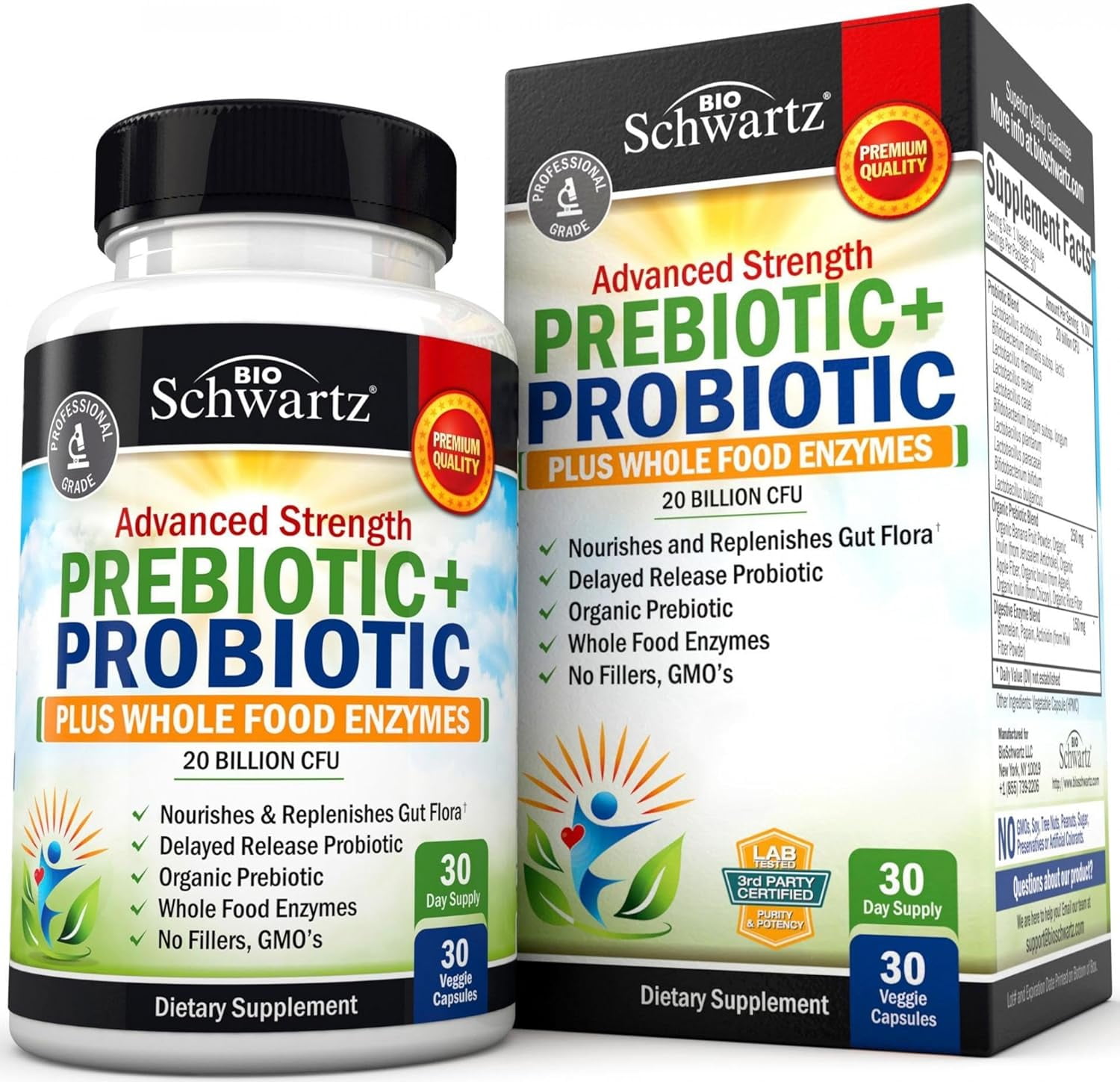 BioSchwartz Ultimate Probiotic Capsules | Advanced Digestive Support ...