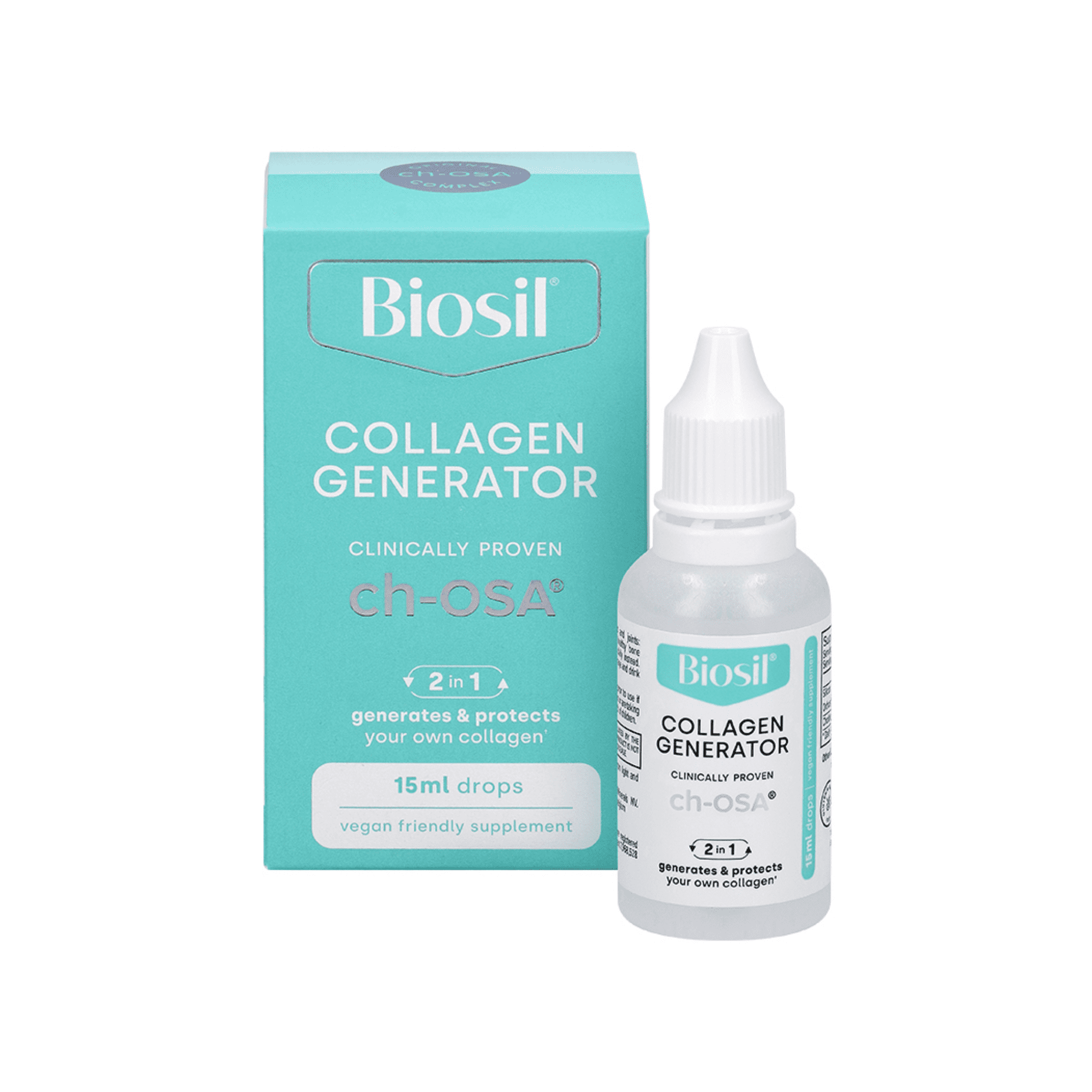 BioSil Advanced Collagen Generator Drops, Vegan Friendly, for Hair ...