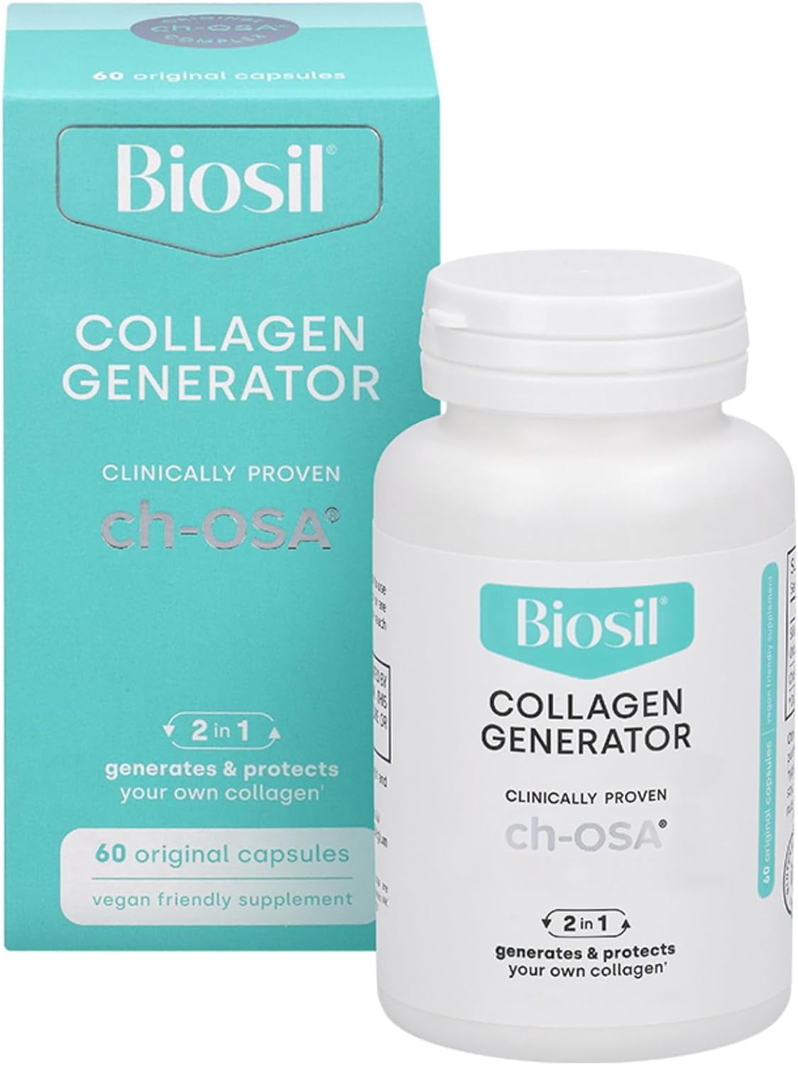 BioSil Advanced Collagen Generator Pills - Patented & Clinically Tested ...