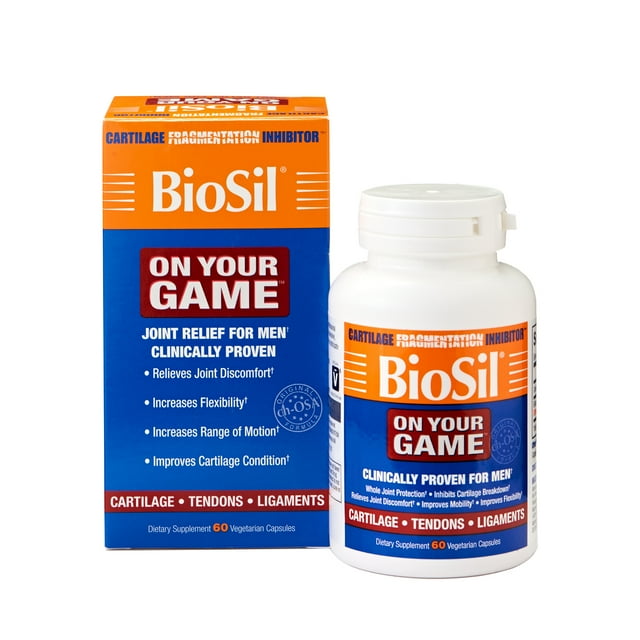 Biosil On Your Game - 60 Veggie Capsules - Walmart Business Supplies